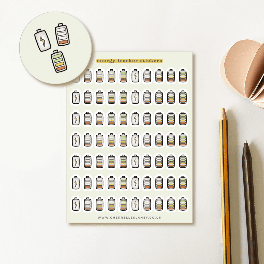 Energy Levels Planner Sticker Sheet – Cherrelle Slaney