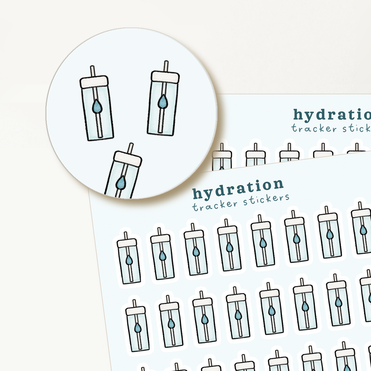 Hydration Tracker Planner Sticker Sheet – Cherrelle Slaney