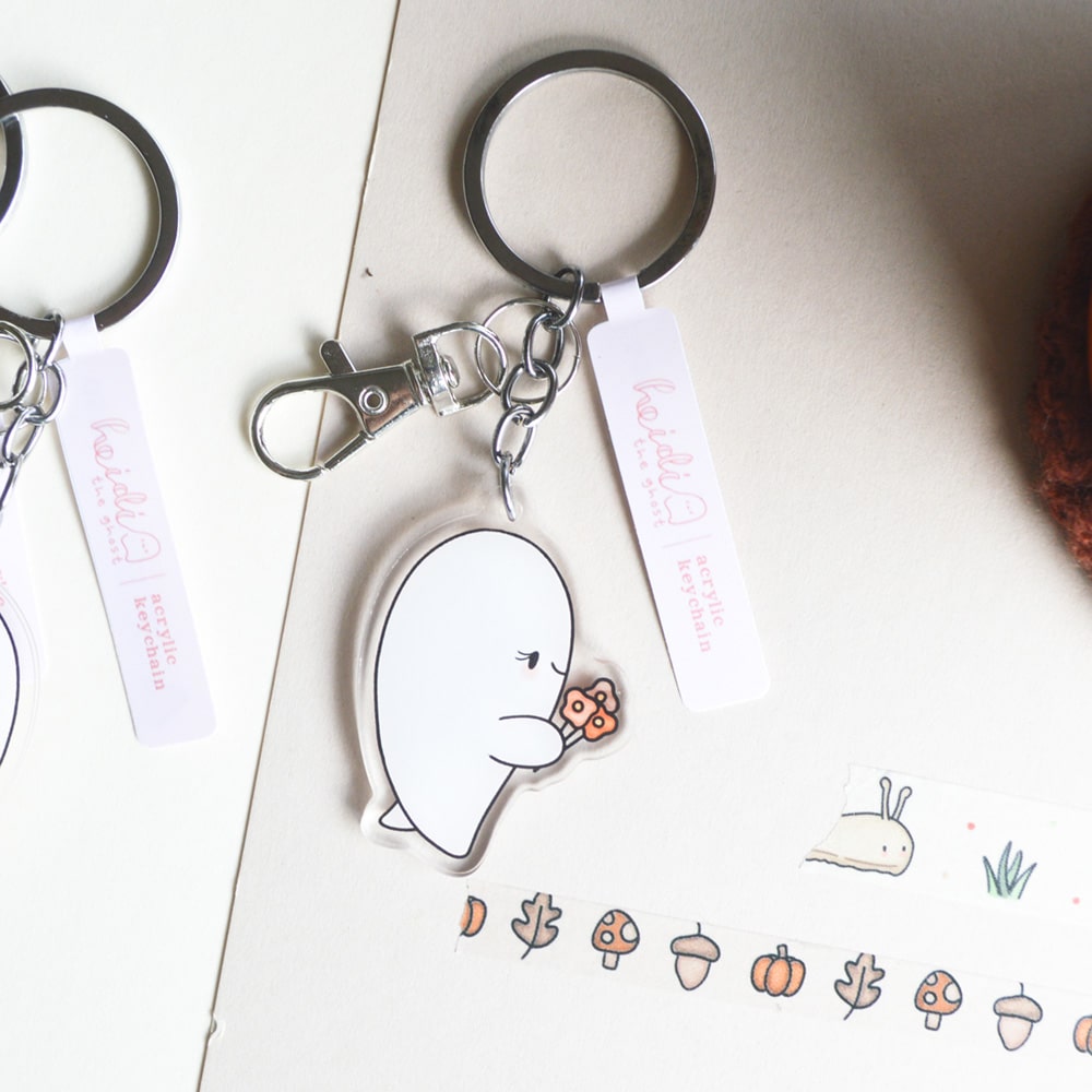 Heidi the Ghost Keychain – Cherrelle Slaney