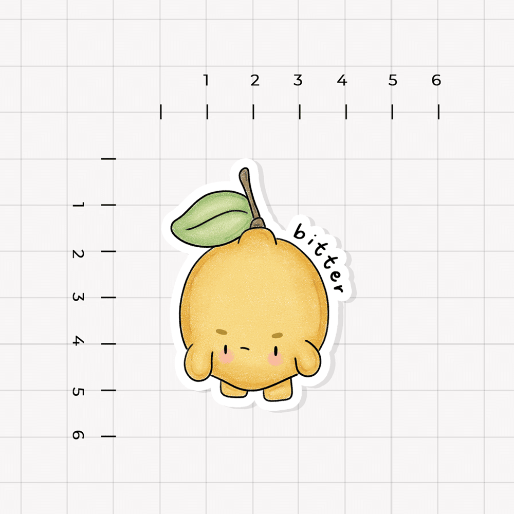 ‘Bitter’ Die Cut Sticker – Cherrelle Slaney