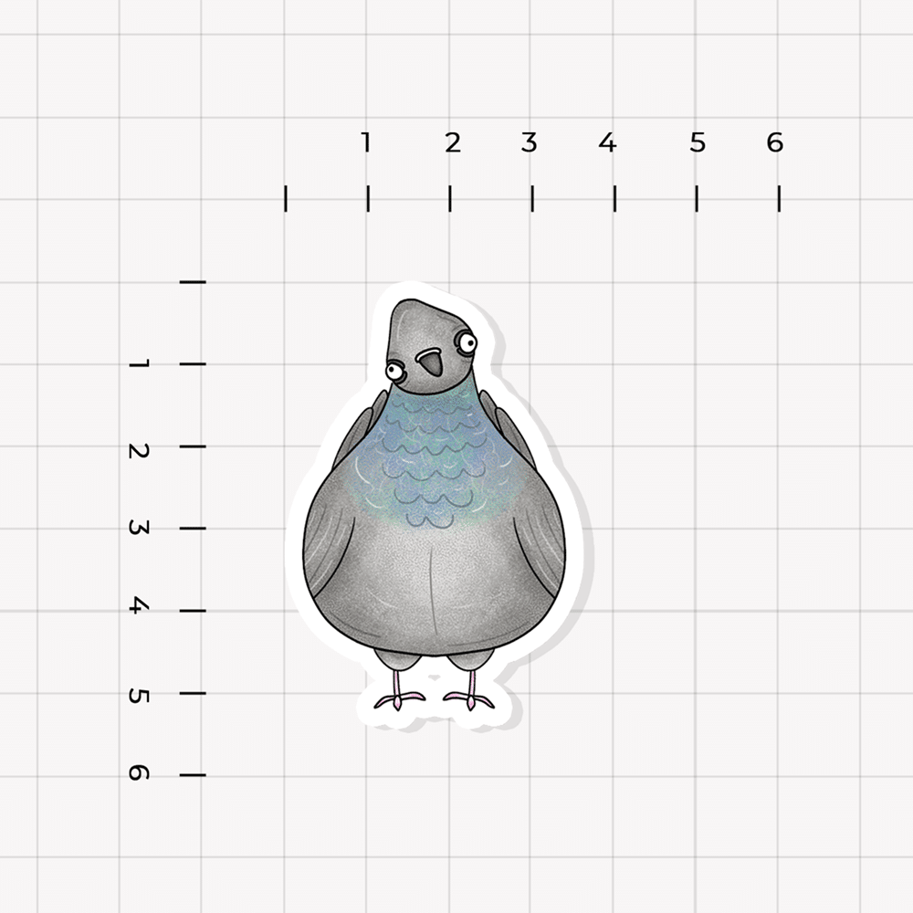 Norman the Pigeon Die Cut Sticker – Cherrelle Slaney