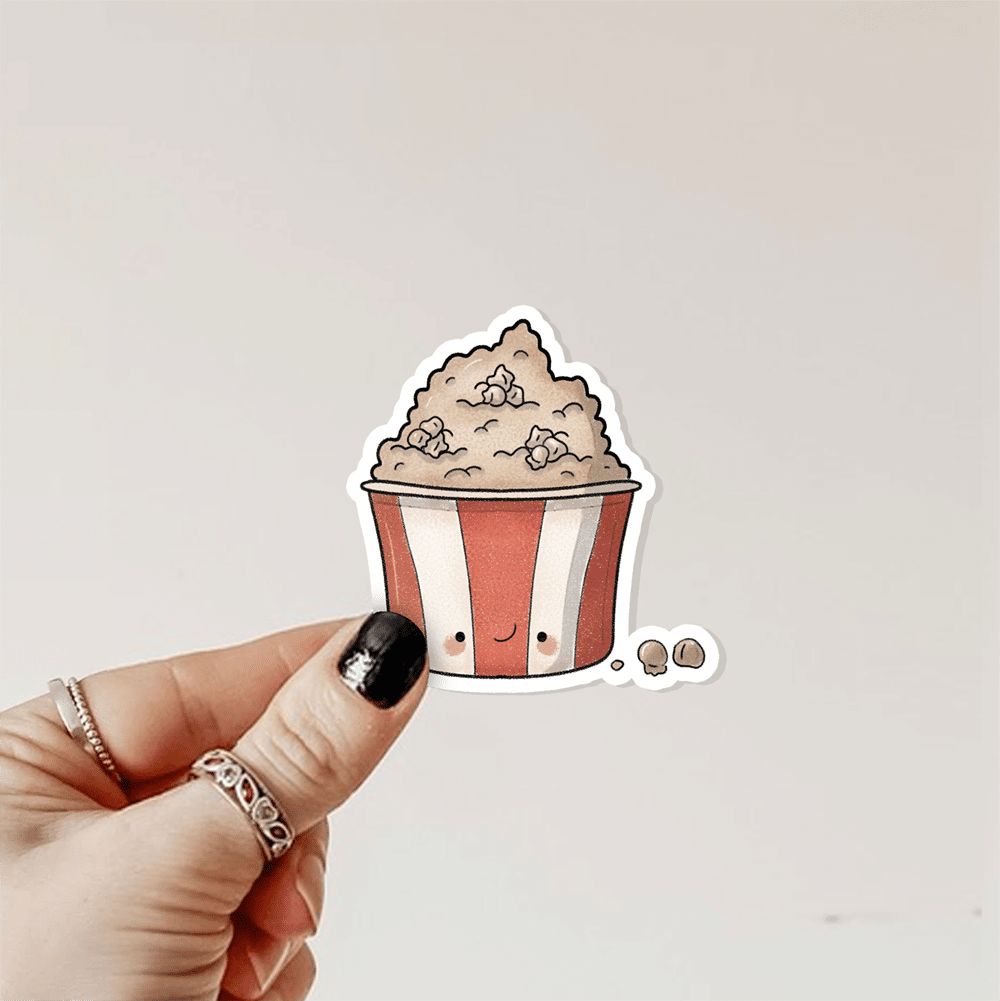 Popcorn Die Cut Sticker – Cherrelle Slaney
