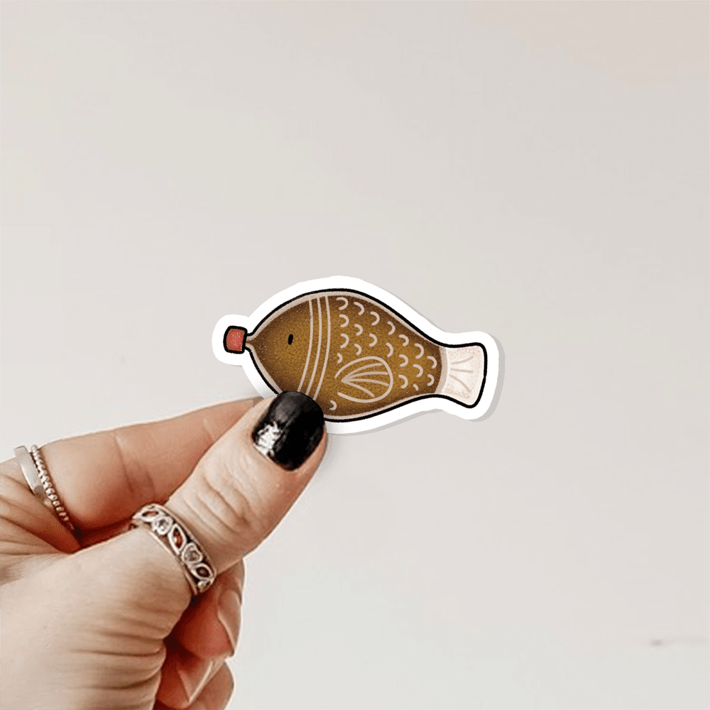 Soy Fish Die Cut Sticker – Cherrelle Slaney